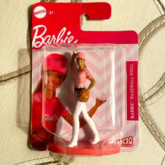 Barbie | Toys | Barbie Micro Collection Baseball In Pink Doll Toy Or ...